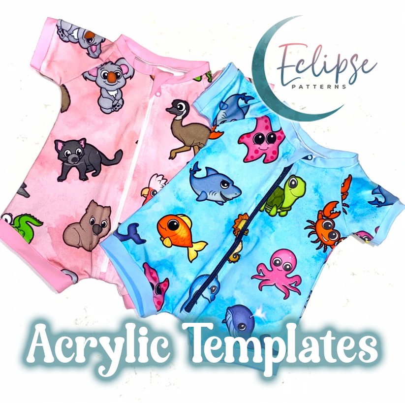 Sun and Splash Zip Suit - Eclipse Patterns - Acrylic Template – BryMaxx ...